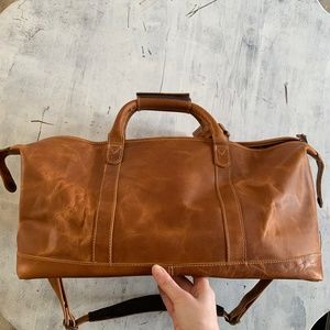 Vintage | Bags | Vintage Leather Weekender Bag | Poshmark